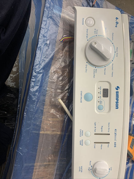 SIMPSON WASHING MACHINE DISPLAY BOARD – Lucky Appliances Parts